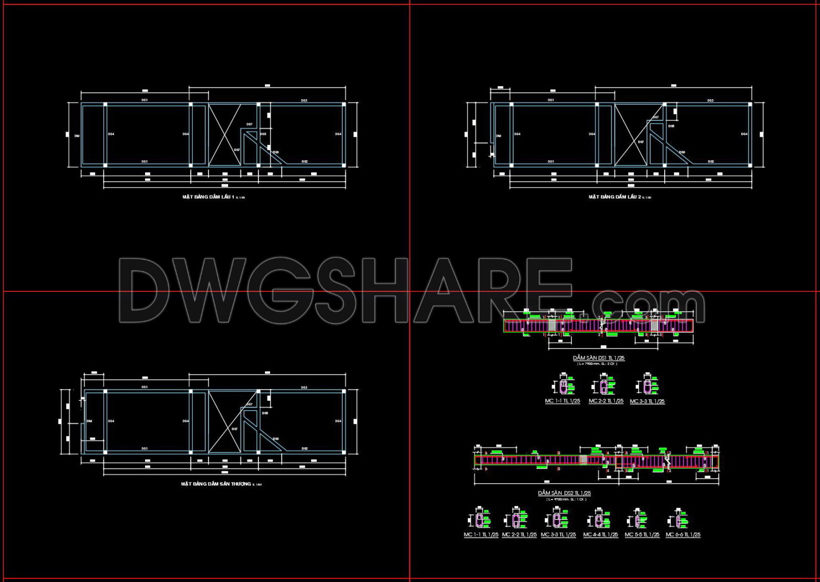 296. Structural Drawings Of 2-Story House A Complete Project 4m x 15m ...