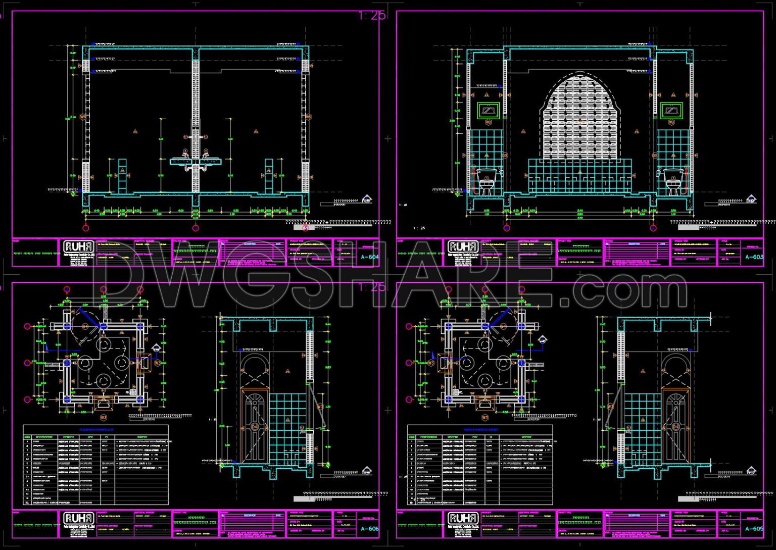 30. Download CAD construction design drawings for a Catholic church ...