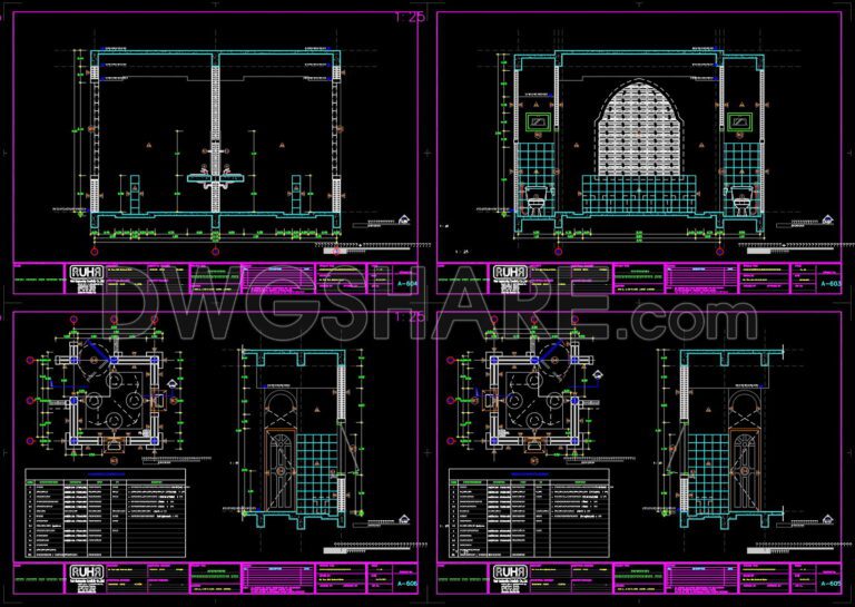 30. Download CAD construction design drawings for a Catholic church ...
