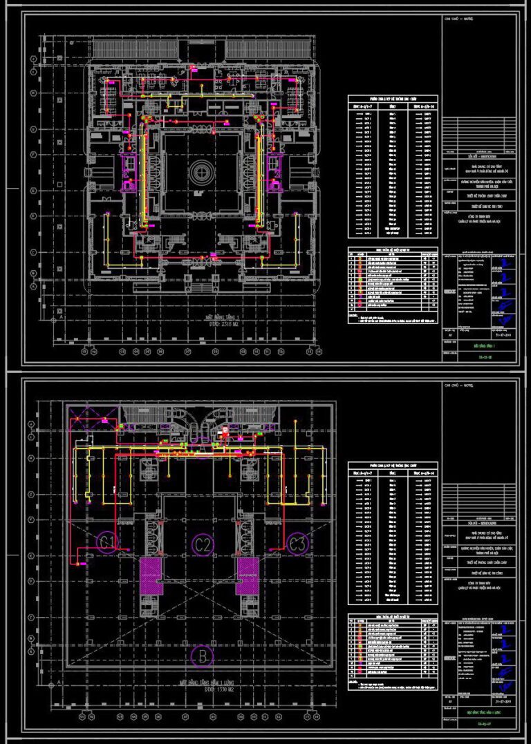 323. Free Download of CAD Drawings for the Fire Protection System of ...