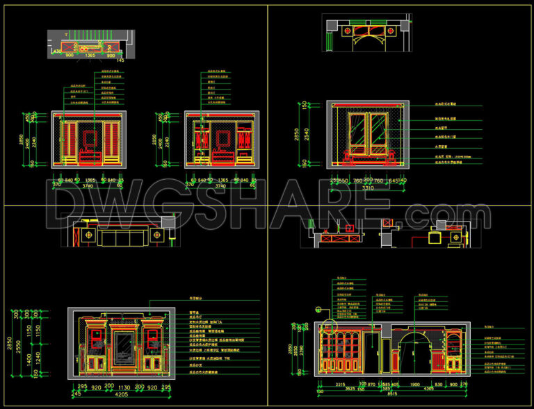 374. Download detailed construction drawings of wood wall cladding for ...