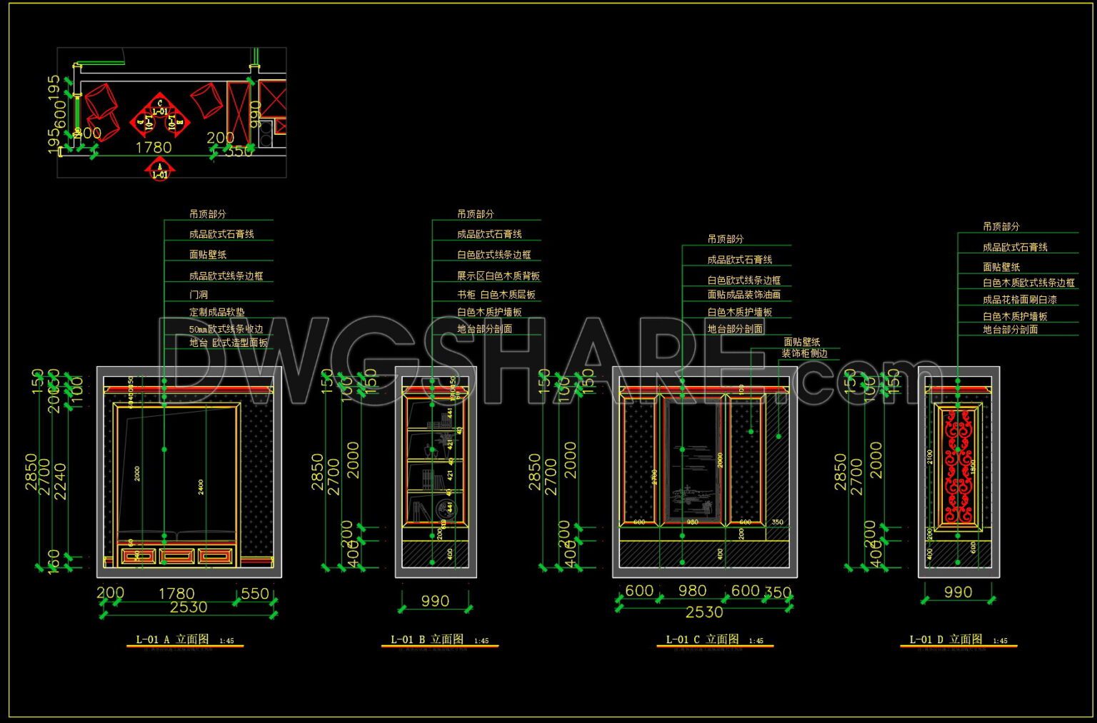 375. Download detailed construction drawings of wood wall cladding for ...