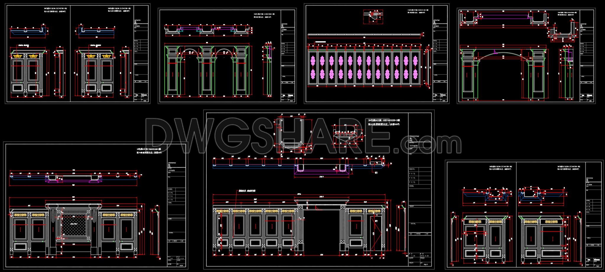 376. Download detailed construction drawings of wood wall cladding for ...
