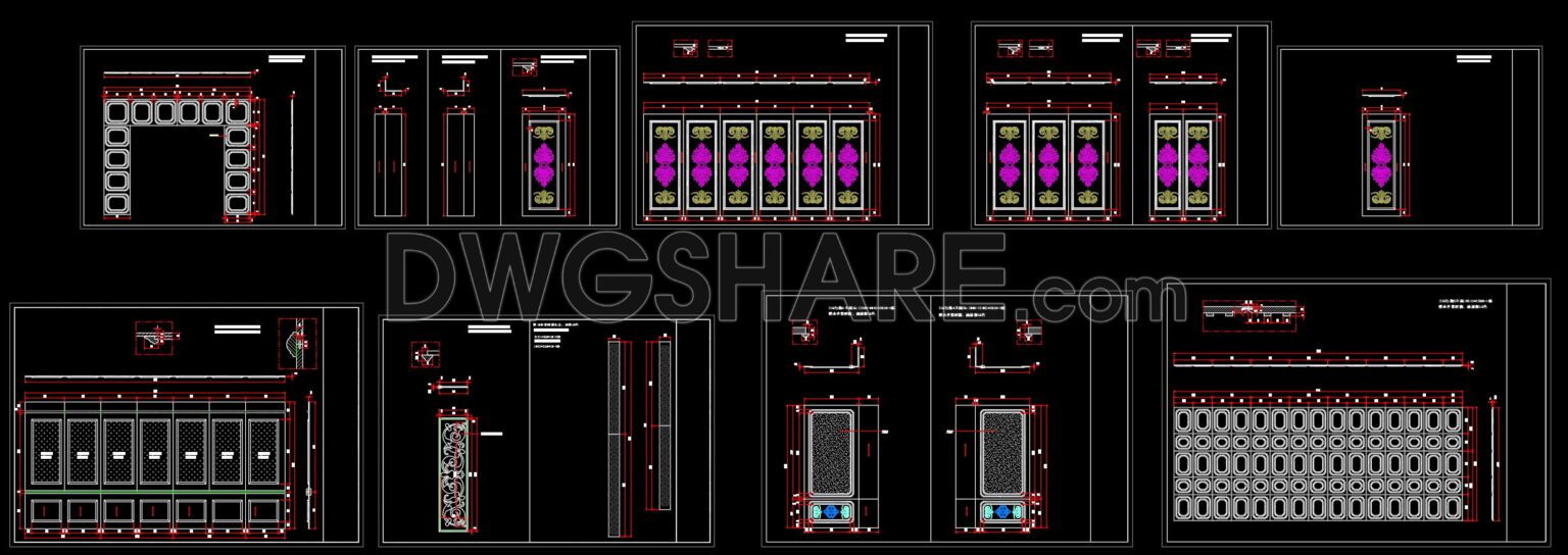 376. Download detailed construction drawings of wood wall cladding for ...