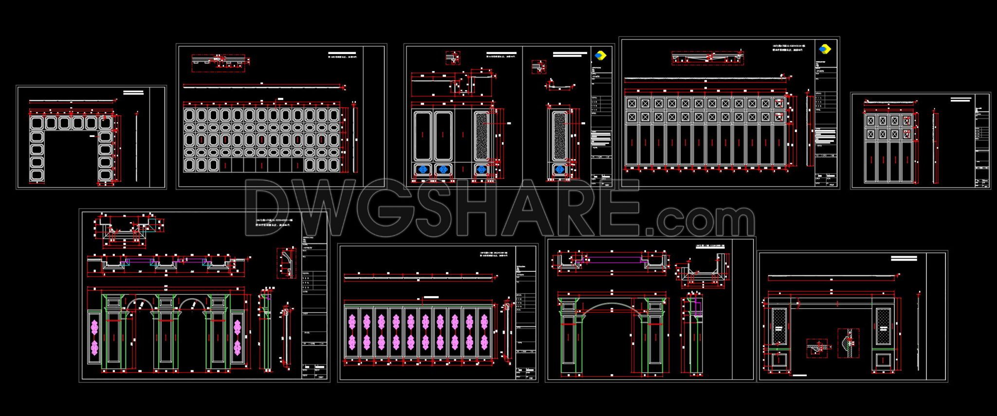 376. Download detailed construction drawings of wood wall cladding for ...