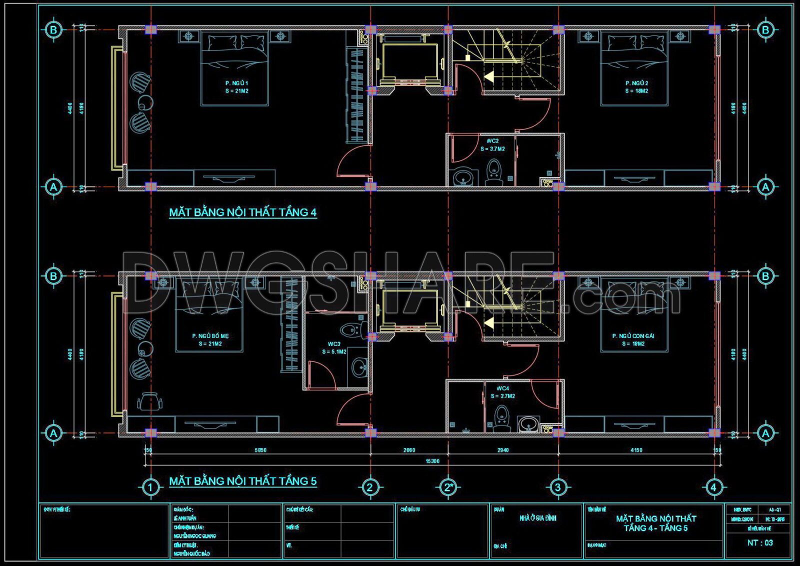 417. Free Download CAD Design Drawings for a 8-Story House with ...