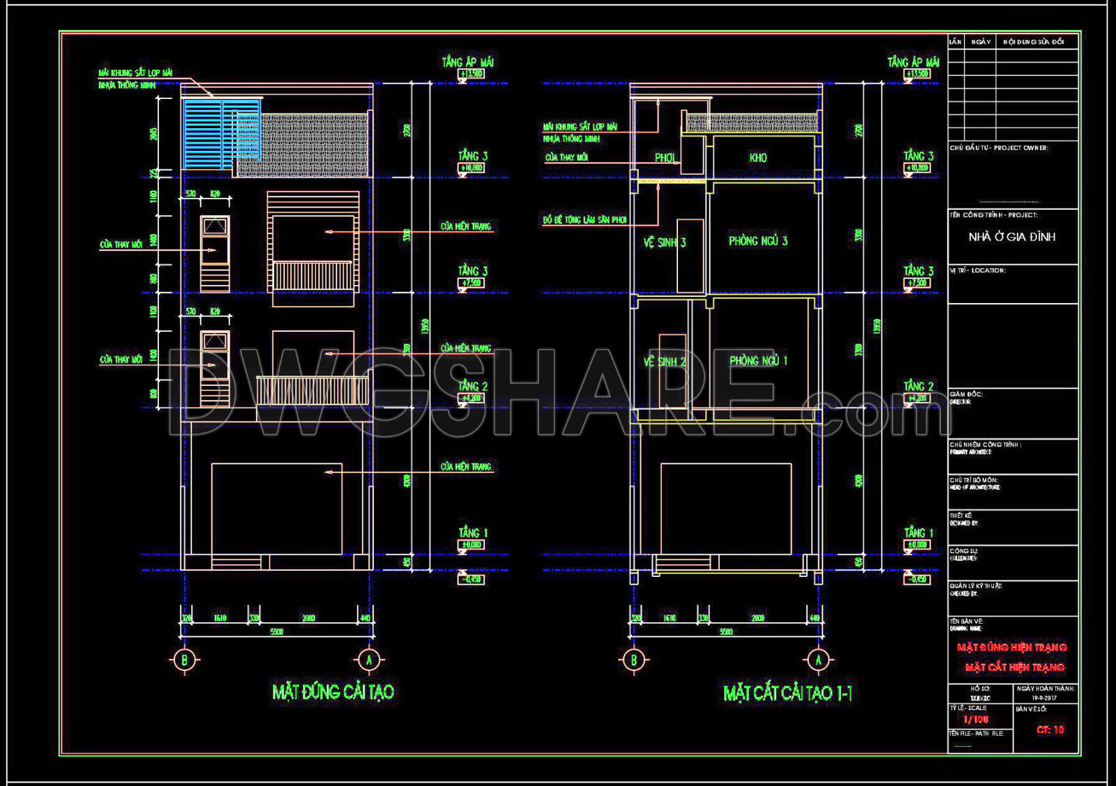 419. Free Download CAD Design Drawings for a 3-Story House with ...