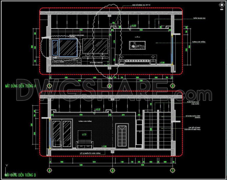 46. Download CAD drawings for interior design of bedroom