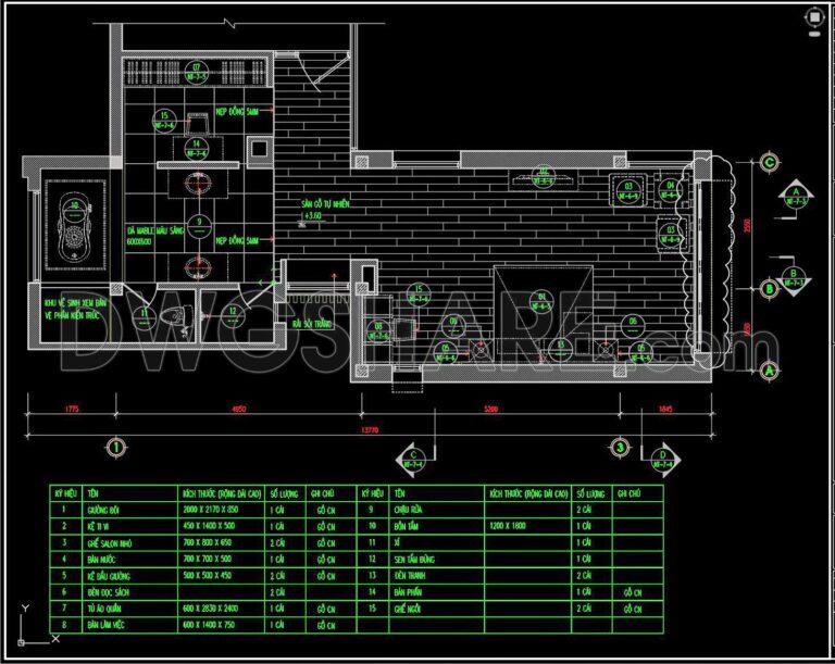 47. Download CAD drawings for interior design of bedroom