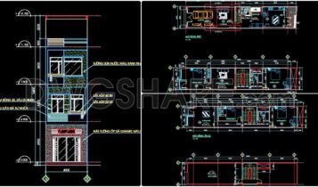 Download free architectural CAD drawings for Townhouses, Villas