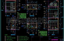 87.Podium framing elevation free drawing