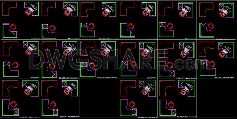 62. Free download of office furniture plan view CAD blocks