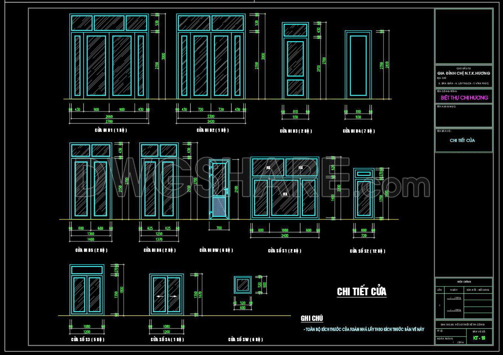 638. Detailed CAD Drawings Of Doors, Windows For Download