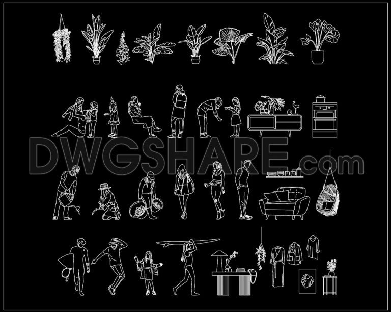 106. Free Download of People CAD Blocks