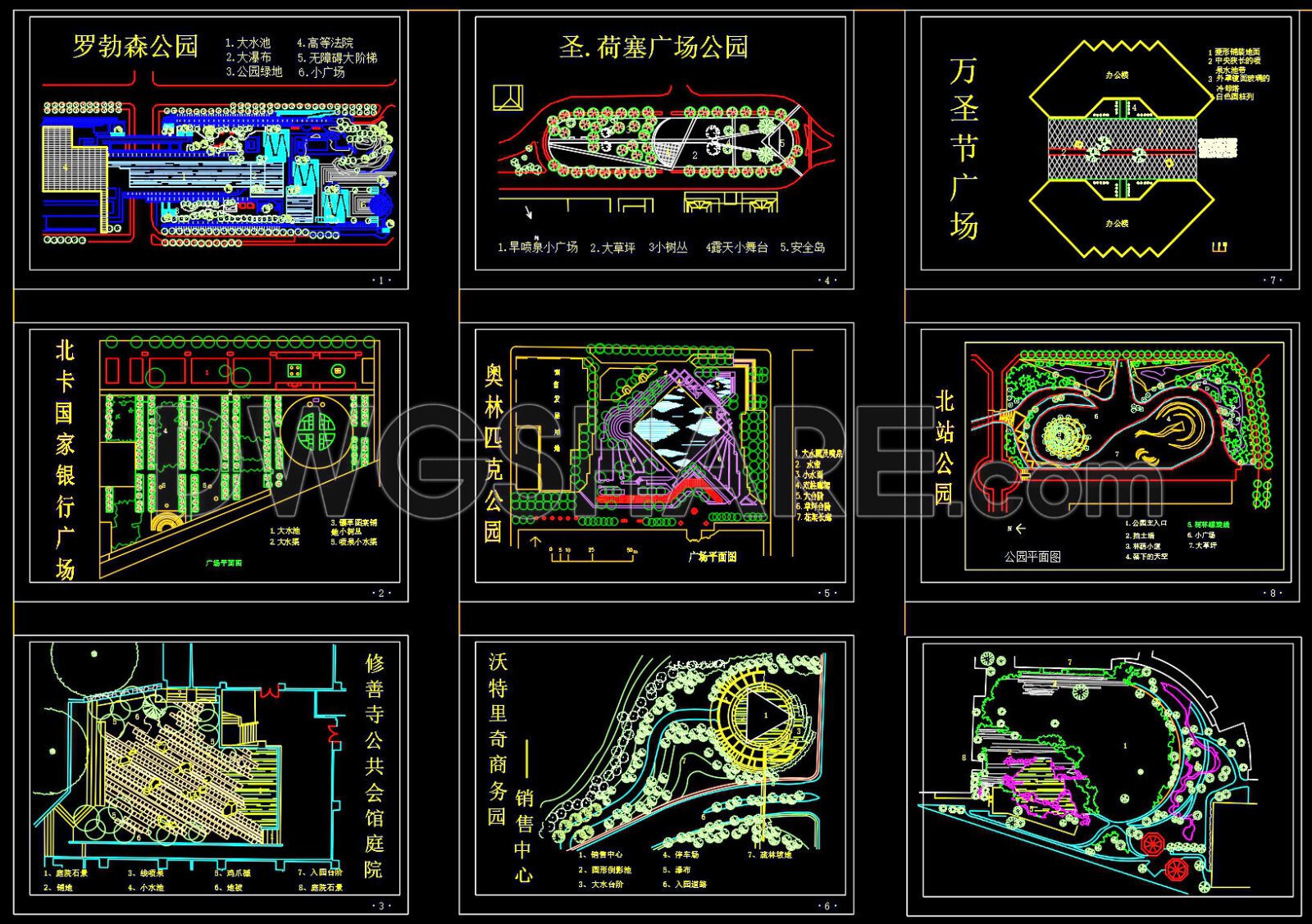 134. Download CAD Drawings of 23 Famous International Water Park Designs