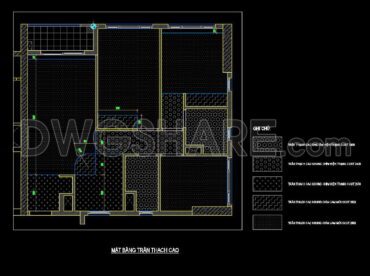 25. Download CAD design drawings for the construction of a 83m2 apartment