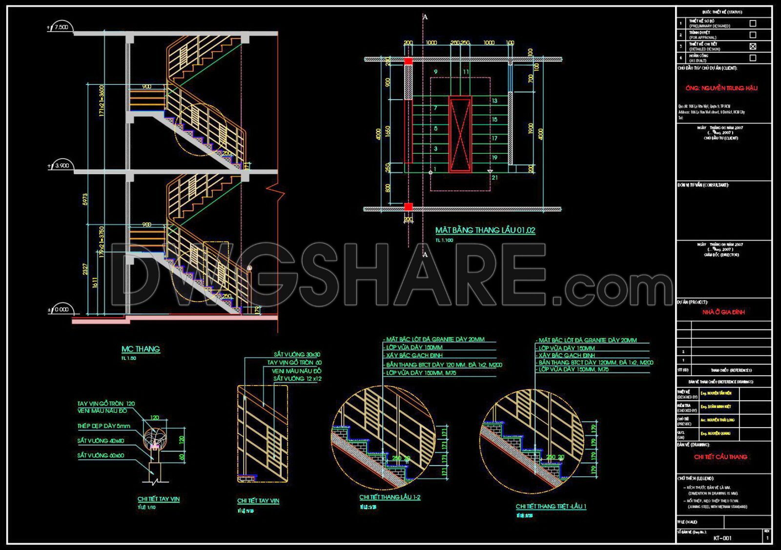 276. Download detailed CAD drawings of townhouse stairs