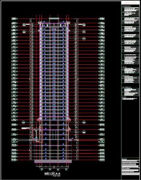 28. Free Download of CAD Elevations for a 35-Story Apartment Building