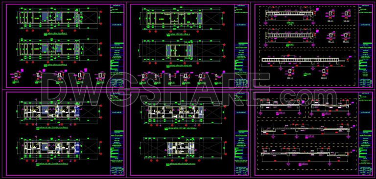 299. Structural Drawings Of 4-Story House A Complete Project 4m x 20m ...
