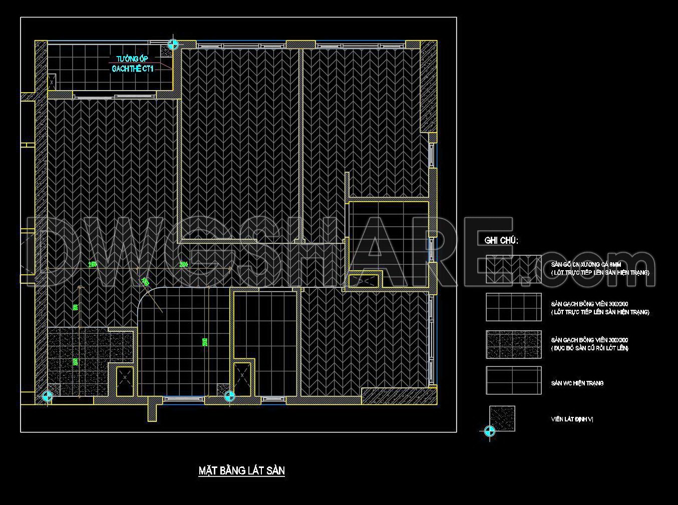 30. Free Download The Cad Drawing Of An 83m² Apartment Floor Plan ...