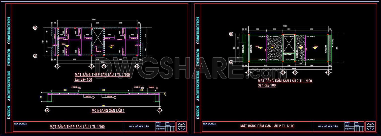 303. Structural Drawings Of -Story House A Complete Project 5m x 20m ...