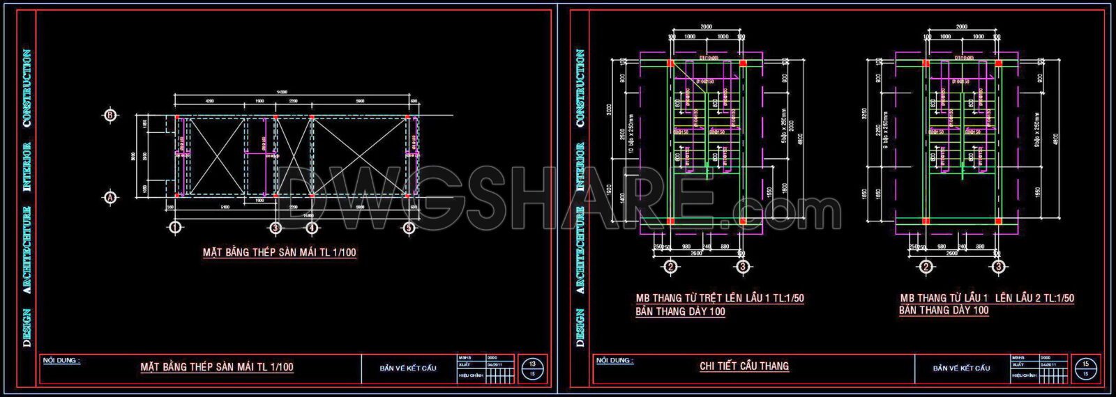 303. Structural Drawings Of -Story House A Complete Project 5m x 20m ...