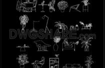 32.Tree In Top View AutoCAD Blocks Free Download