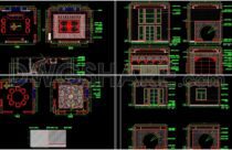 250. Detailed AutoCAD drawings of vertical facades in classical ...
