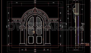 380.Free cad blocks Detail doors, windows DWG download