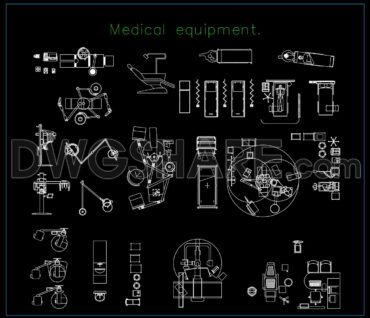 64. Free download of Medical Equipment CAD blocks