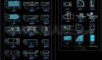 3.PVC Pipe And Fitting AutoCAD Blocks