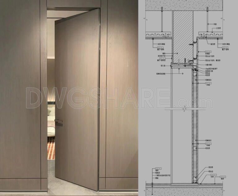 727. Free Download of Detailed Technical CAD Drawings for Concealed ...