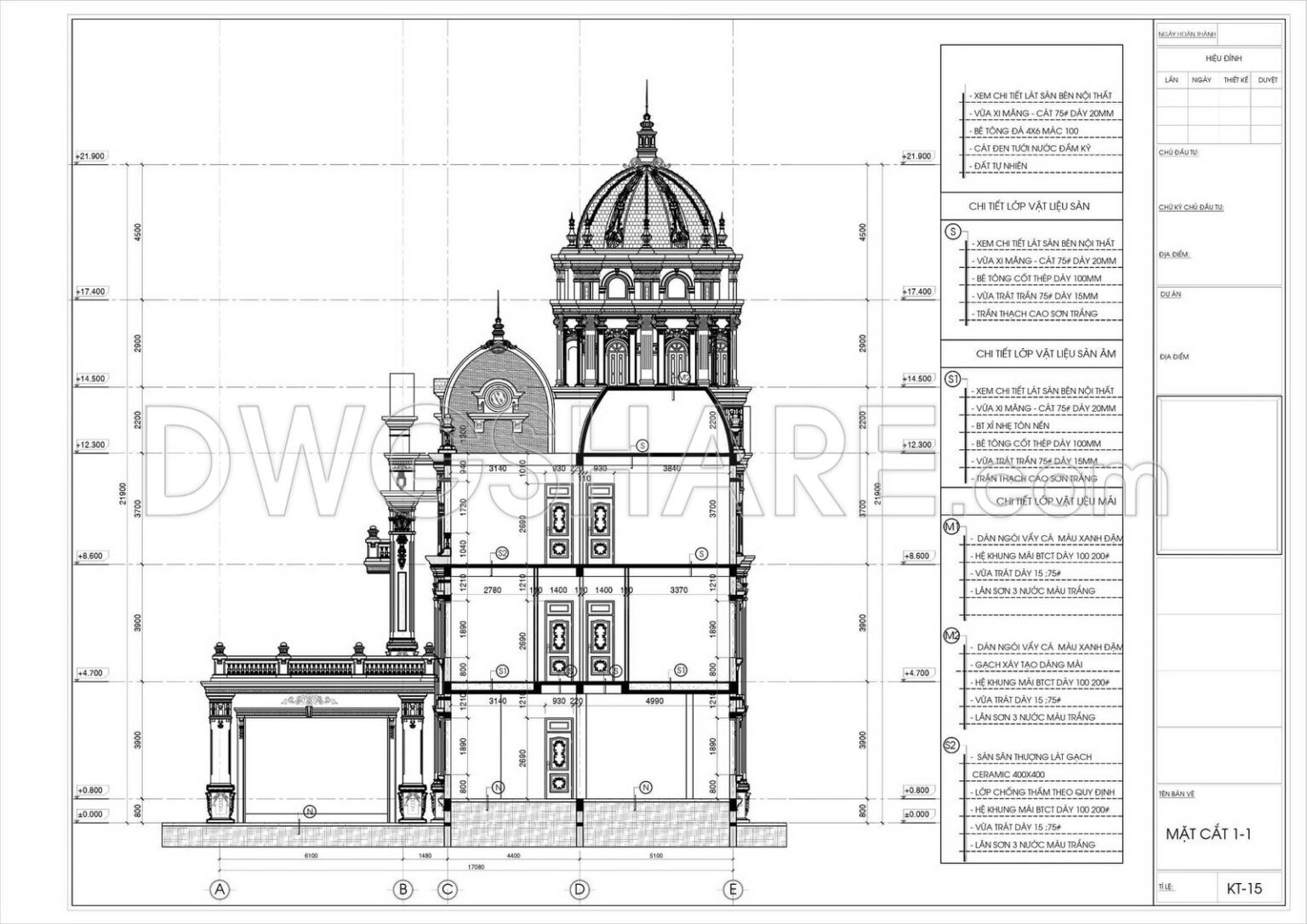 754. Free Download Architectural PDF Drawings for a 4-Story European Classic Style House ...