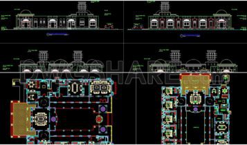 437. Free Download Detailed CAD Drawings for Outdoor Planter and Seating