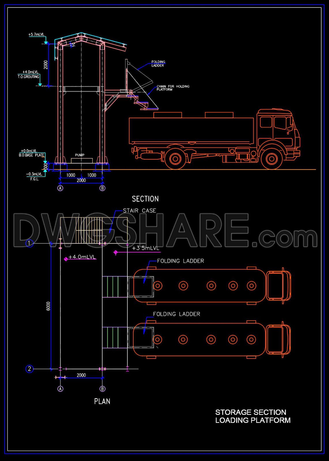 87. Download construction dump truck CAD blocks