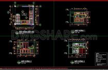Kitchen of the restaurant free AutoCAD File DWG