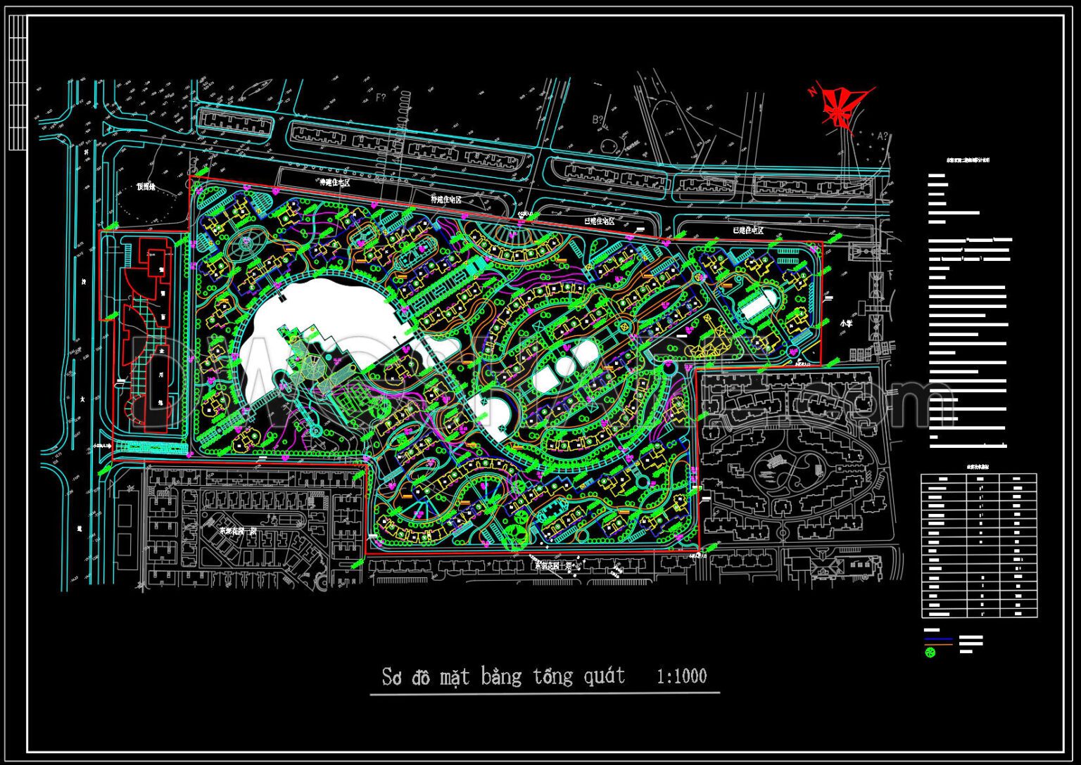 135. Free Download of CAD Planning and Design Drawings for Dongtai Garden