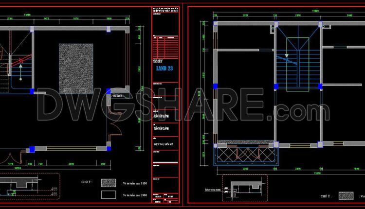 171. Free Download Of Detailed Cad Drawings Of Ceiling Plans And Lighting Layout Plans For A 3 ...