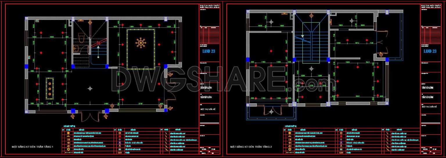 171. Free download of detailed CAD drawings of ceiling plans and ...