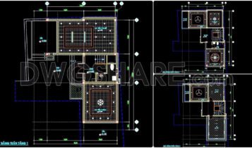 78.Flag Pole Elevation and Sections Details Autocad file