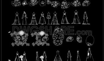 324.Free cad blocks Detail doors windows DWG download