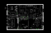 90. Download CAD Floor Plan Drawings of the First-Floor Functional ...
