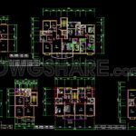 246. Free Download Of Cad Drawings For Sample Apartment Floor Plans (6 ...