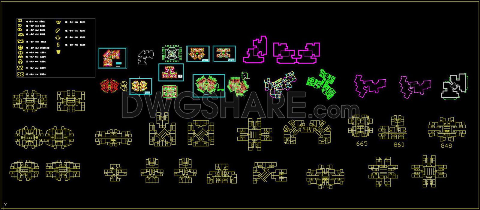 247. Free Download of CAD Drawings for Sample Apartment Floor Plans
