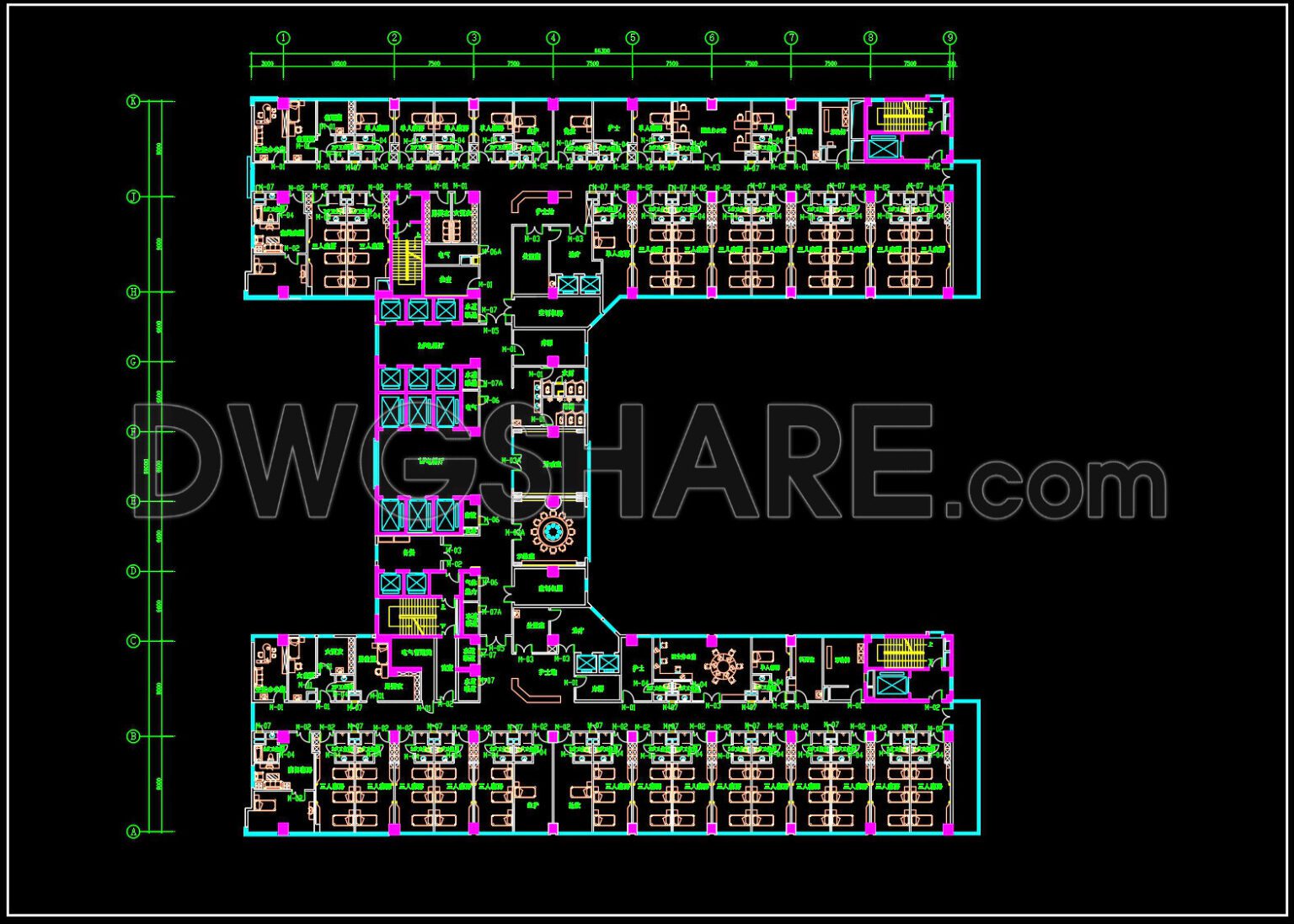 26. Free Download of CAD Construction Drawings for a Hospital