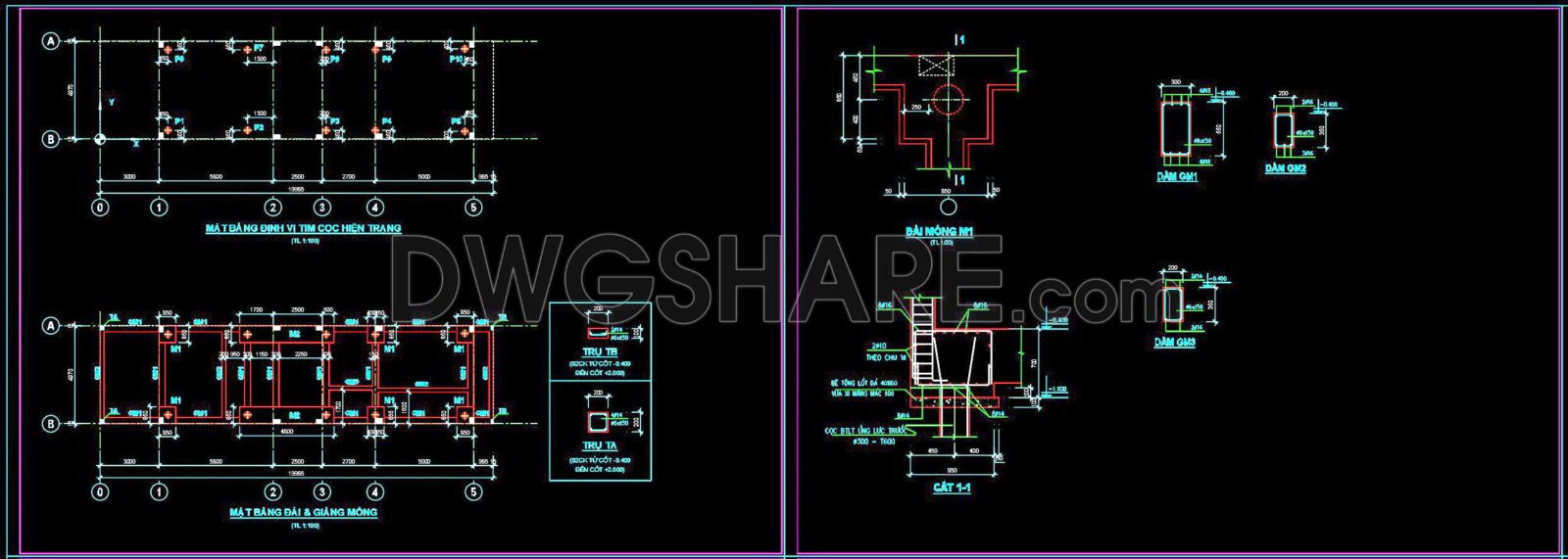 305. Download free CAD structural drawings for a 4.9m x 19m reinforced ...