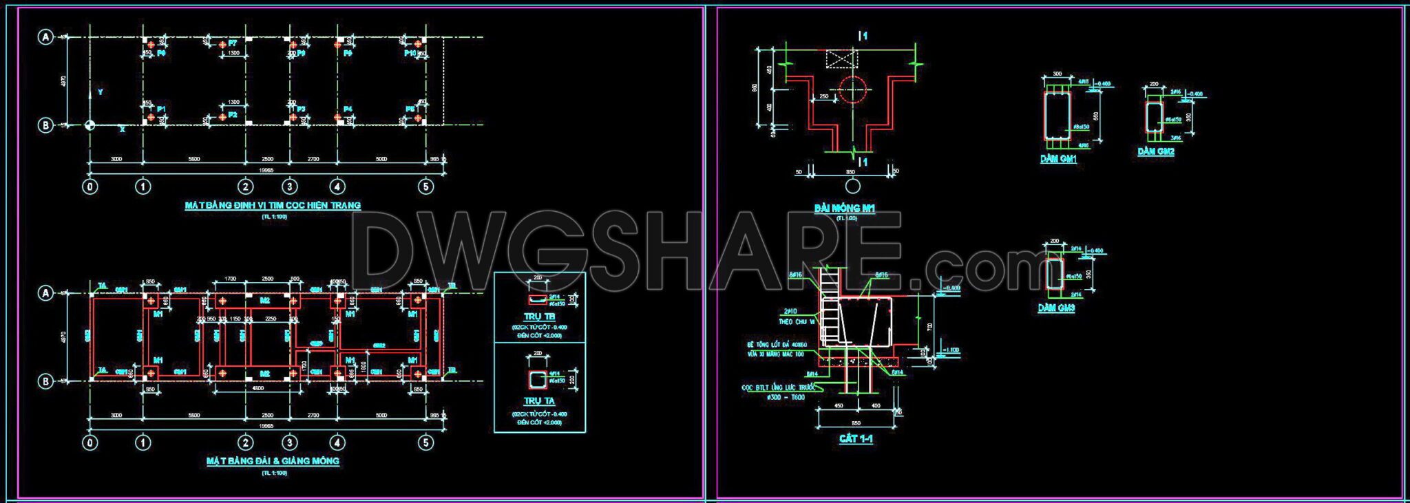 305. Download free CAD structural drawings for a 4.9m x 19m reinforced ...