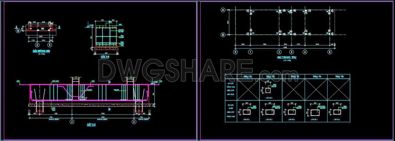305. Download free CAD structural drawings for a 4.9m x 19m reinforced ...