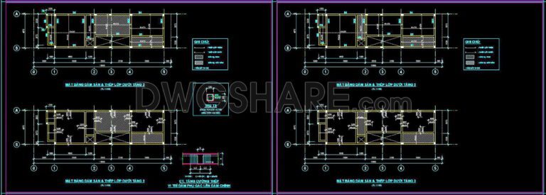 305. Download free CAD structural drawings for a 4.9m x 19m reinforced ...