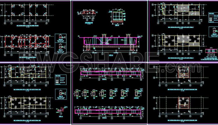 305. Download Free Cad Structural Drawings For A 4.9m X 19m Reinforced ...